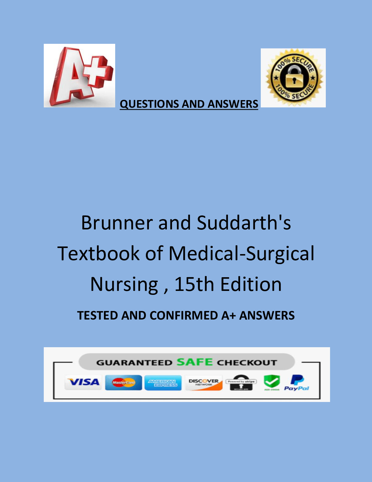 Brunner and Suddarth's Textbook of Medical-Surgical Nursing , 15th ...