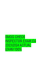 SMOG CHECK INSPECTOR EXAM CA 2023\2024 ACTUAL EXAM 100% 1.What are two ...