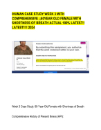 IHUMAN CASE STUDY WEEK 4 WITH COMPREHENSIVE ;;25 YEARS OLD WOMAN WITH ...